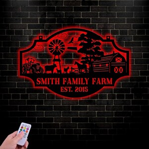 Custom Your Metal Farm Sign, Design Your Own Farm Sign, Farmhouse Metal ...