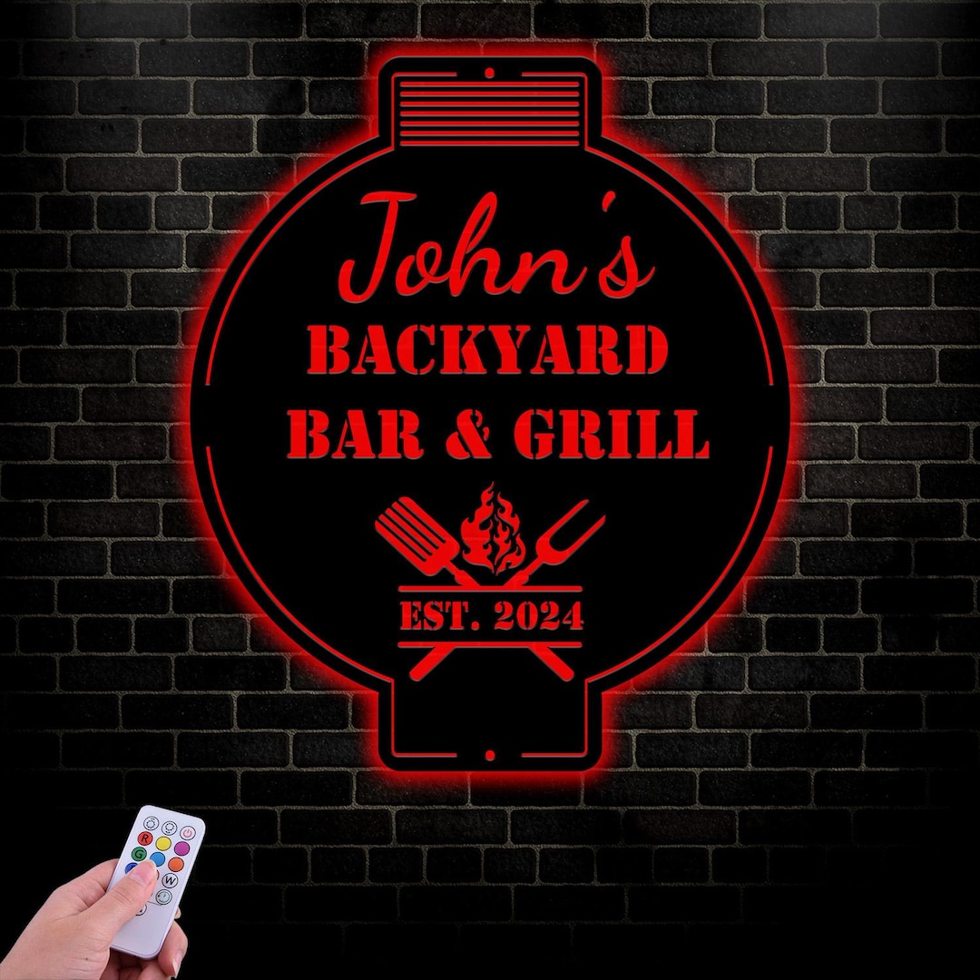 Custom Metal BBQ Wall Art, BBQ Sign, Barbeque Wall Art, BBQ Decor, Home ...