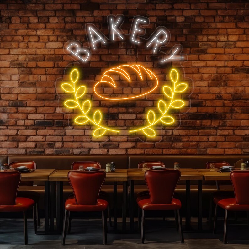 Bakery Neon Sign, Bakery Led Lights, Bakery Neon Lights, Custom Neon ...