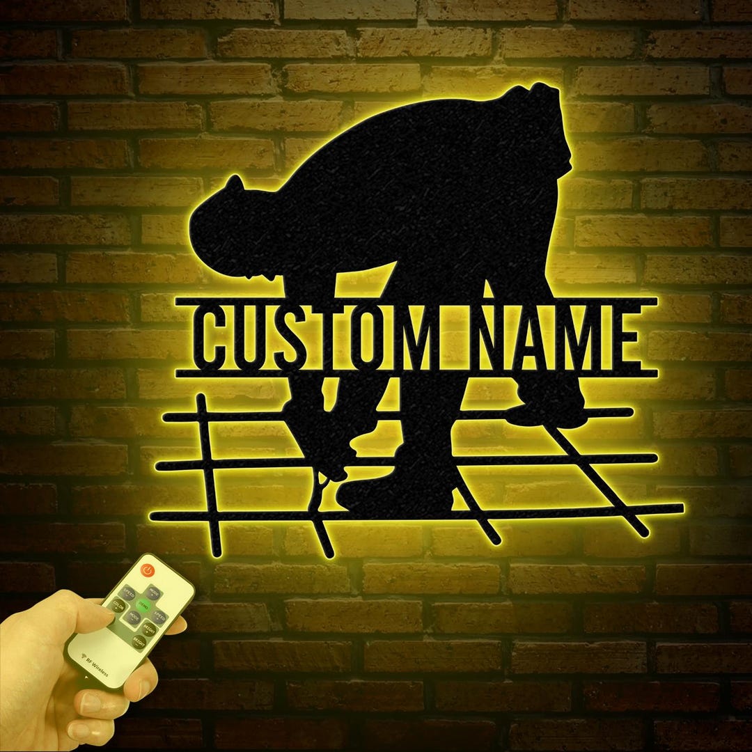 Personalized Ironworker LED Metal Sign – Custom Welder Name Sign ...