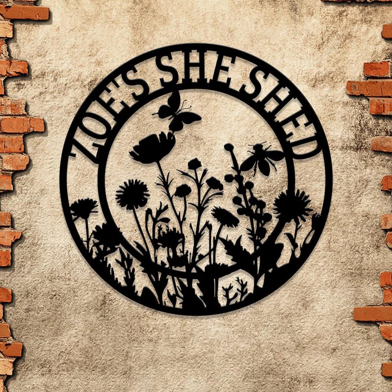 Custom She Shed Sign: Perfect Gift for Wife Ideal for Craft Rooms ...