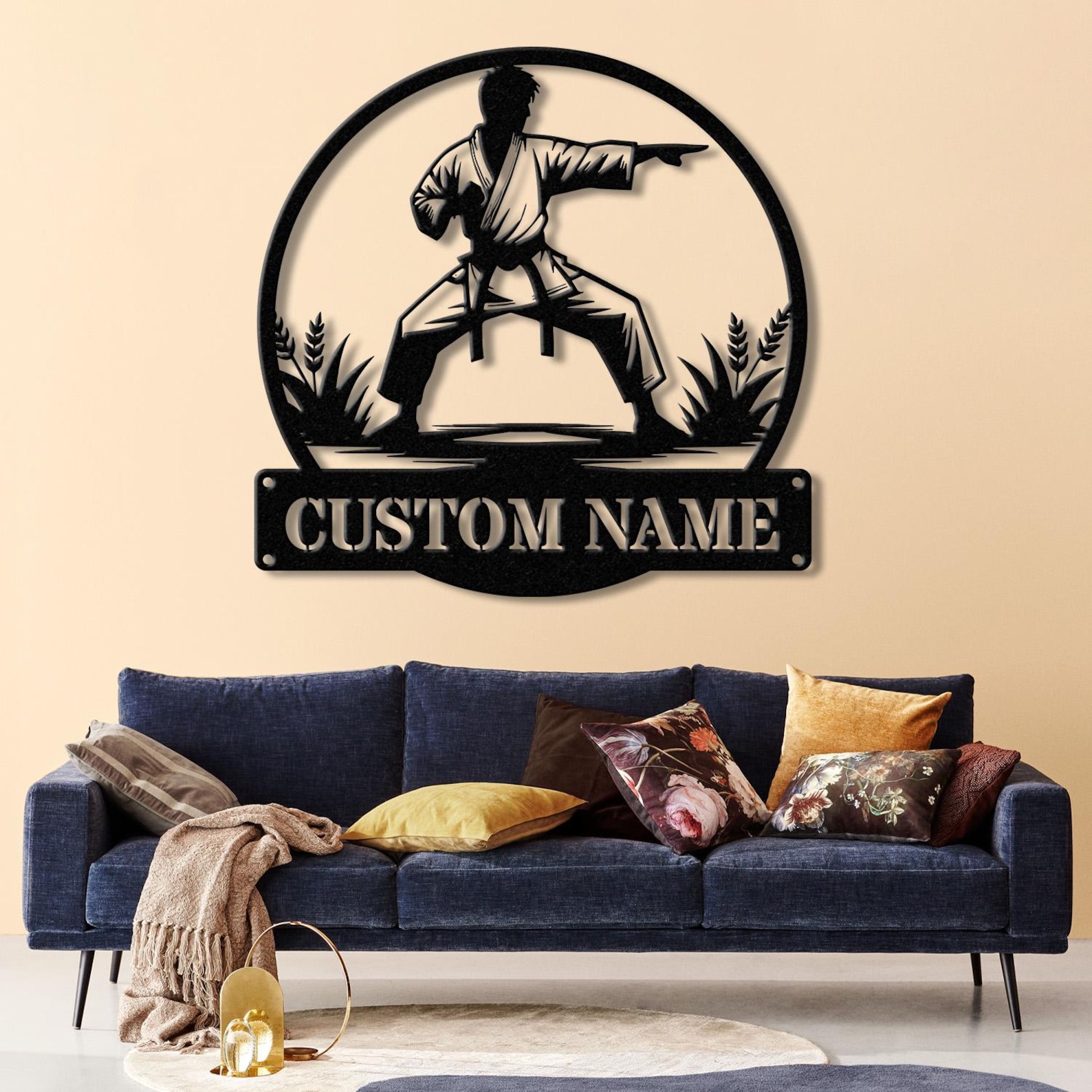 Custom Karate Metal Sign, Metal Wall Art, Japanese Martial Art Wall ...