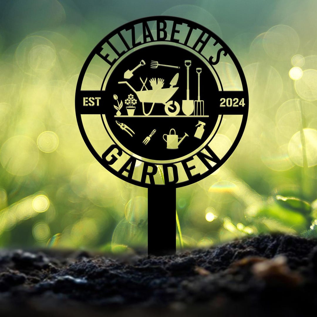 Personalized Garden Stake Sign: Customizable With Your Name, Perfect ...
