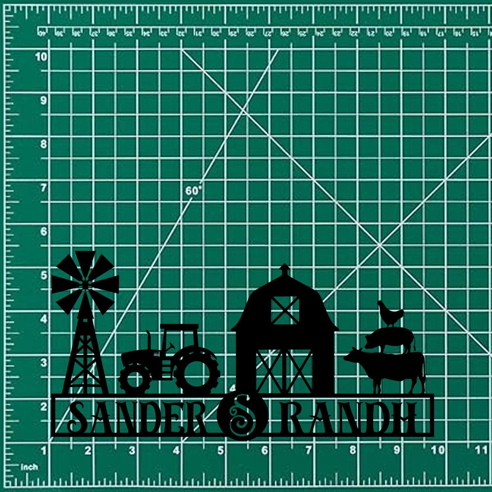 Personalized Ranch Entrance Sign: Custom Metal Farm Sign. Large Gate ...