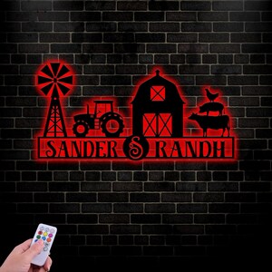 Personalized Ranch Entrance Sign: Custom Metal Farm Sign. Large Gate ...