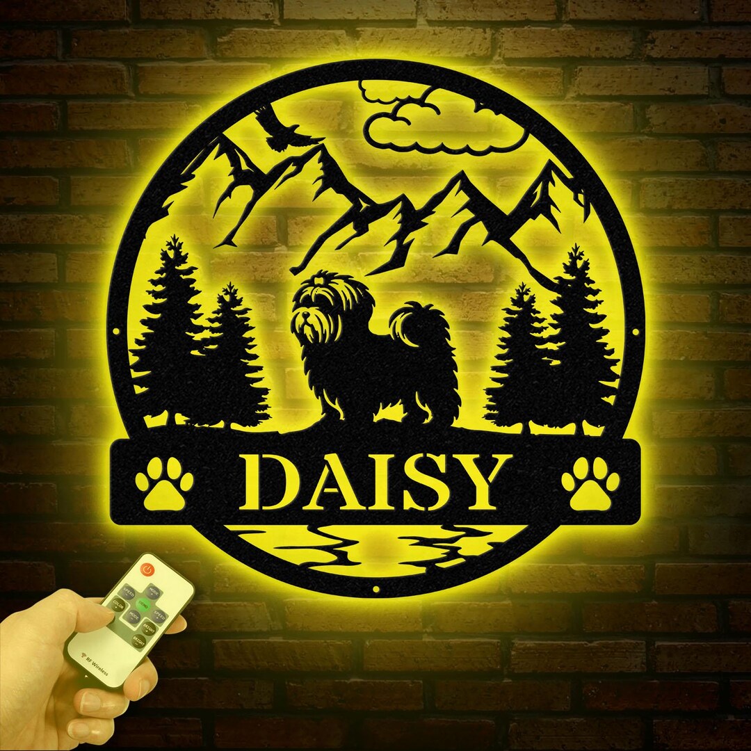 Havanese Metal Sign, Custom Dog Name Sign, Dog Memorial Gift, Havanese ...