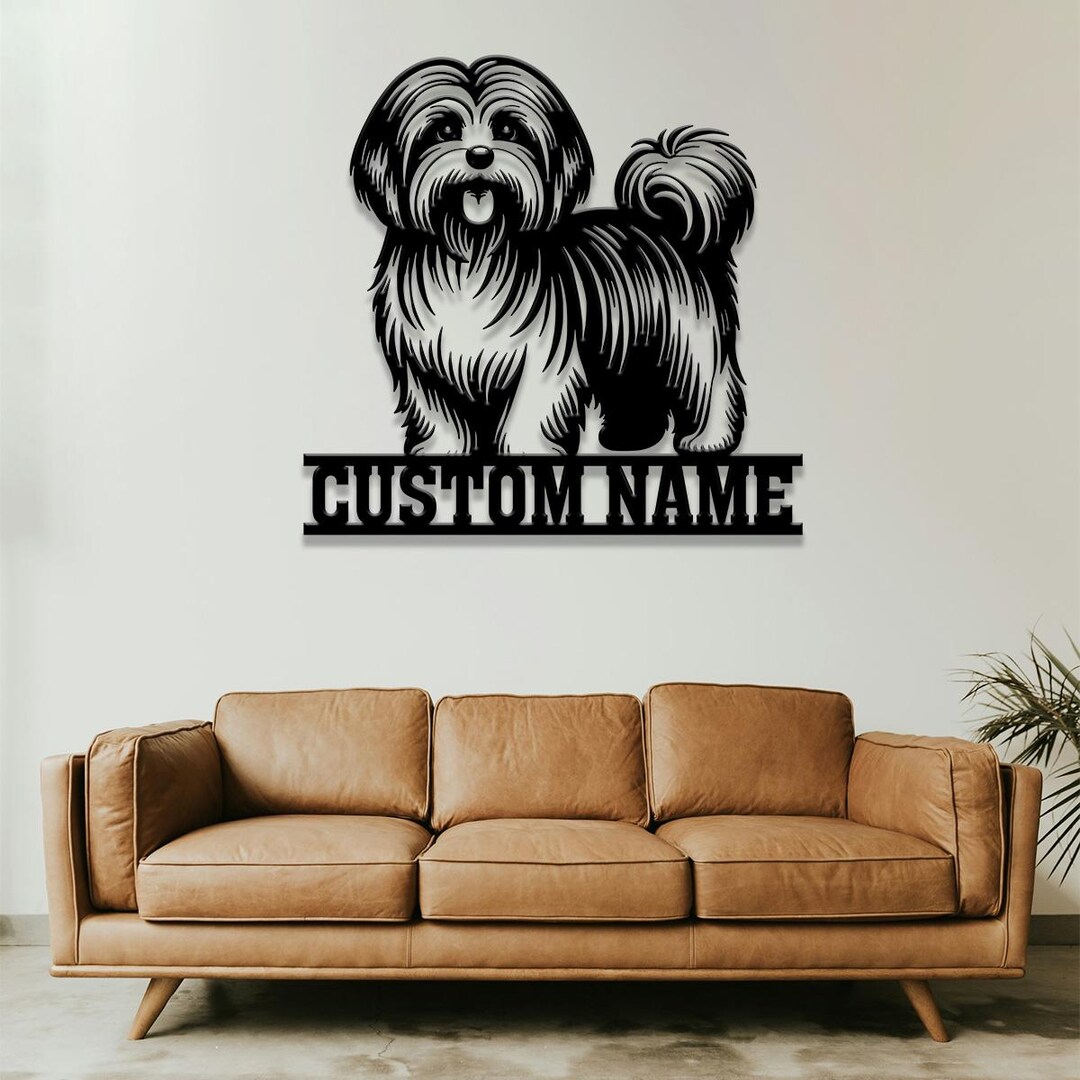 Personalized Havanese Metal Sign Perfect for Family Name Display, Dog ...