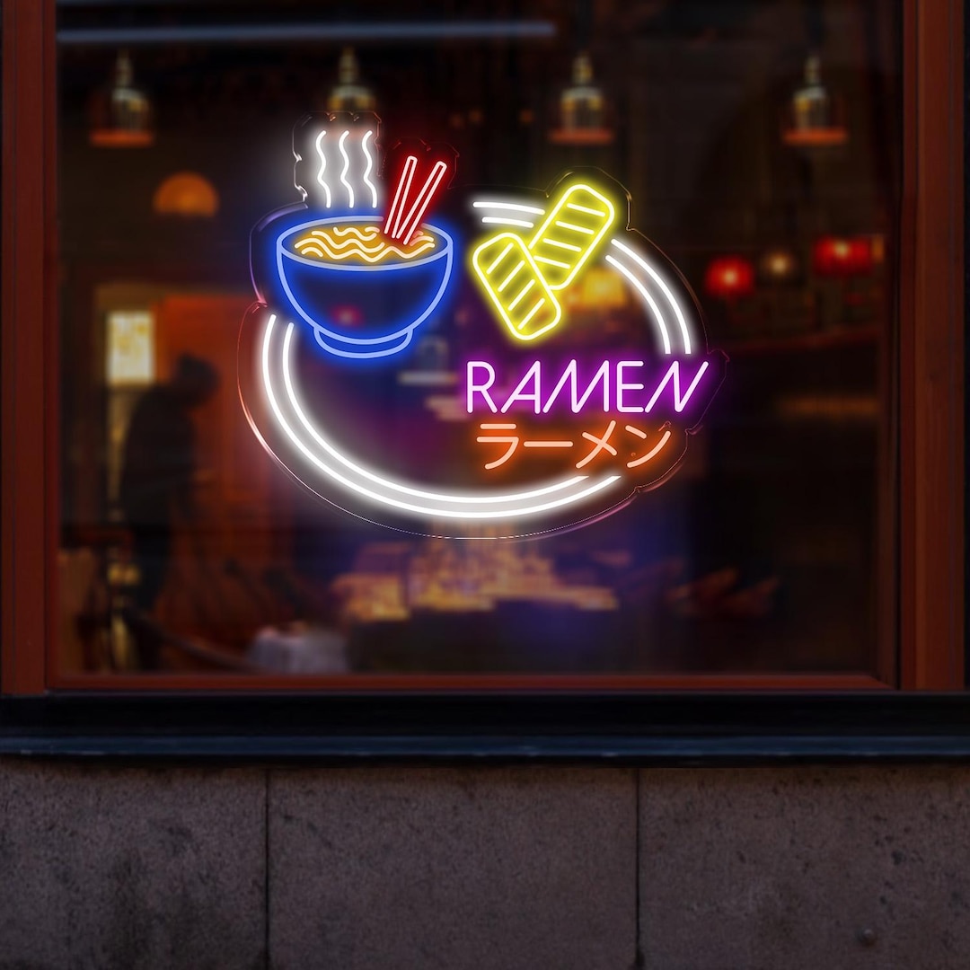 Ramen Neon Sign, Custom LED Ramen Shop Sign, Japanese Restaurant Neon ...