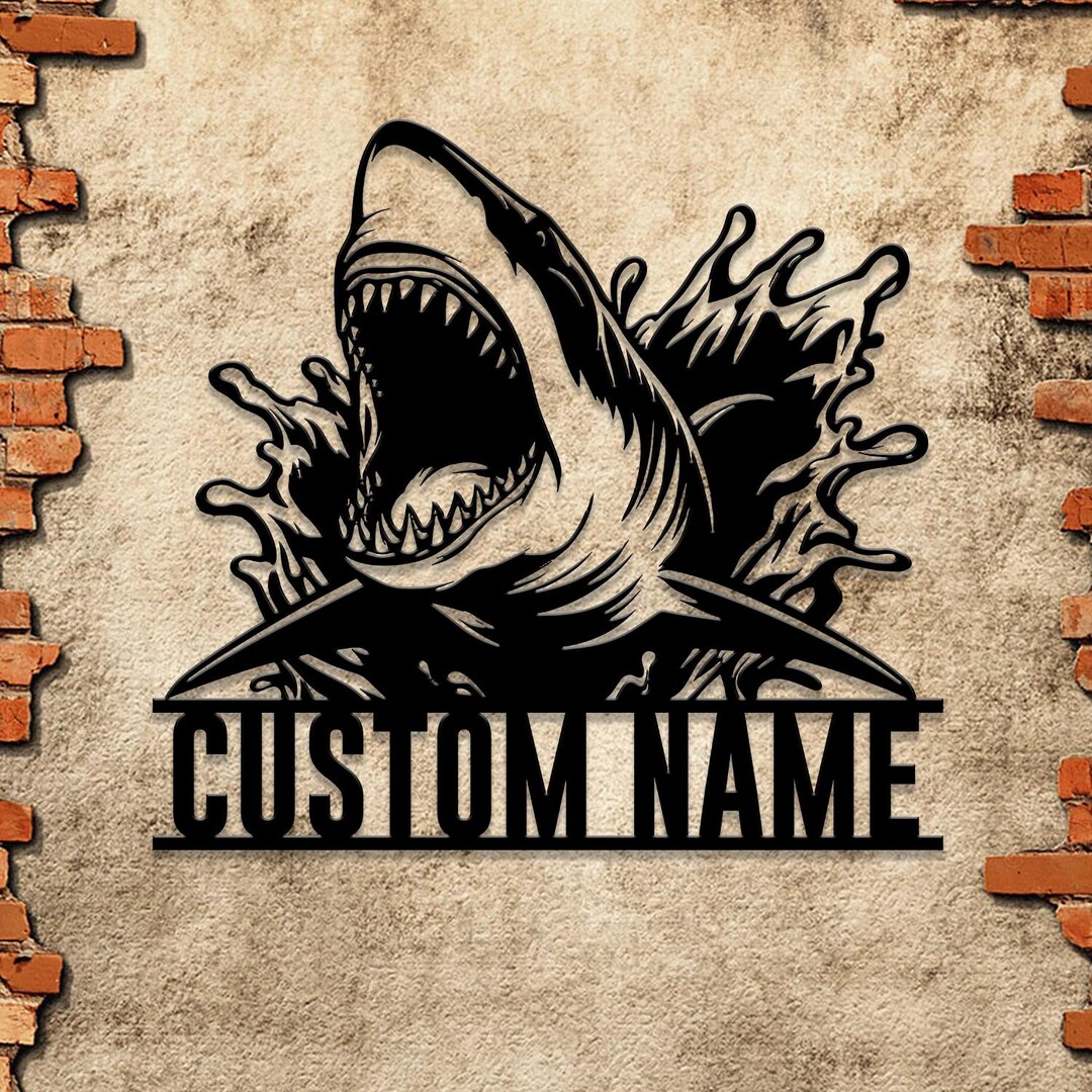 Custom Great White Shark LED Sign: Perfect for Shark Lovers. Ideal for ...