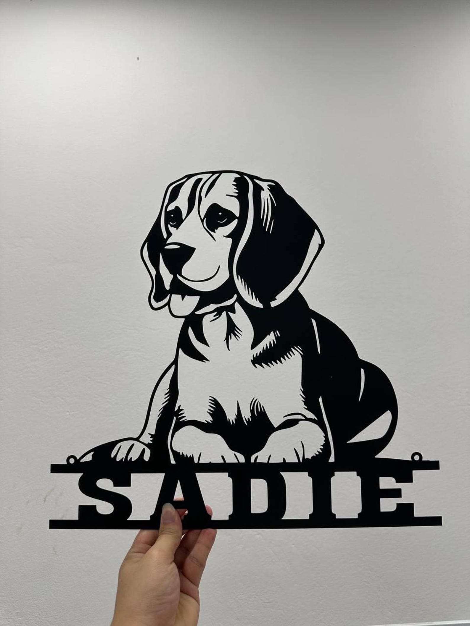 Personalized Metal Beagle Sign With LED Lights. Perfect for Dog Lovers ...