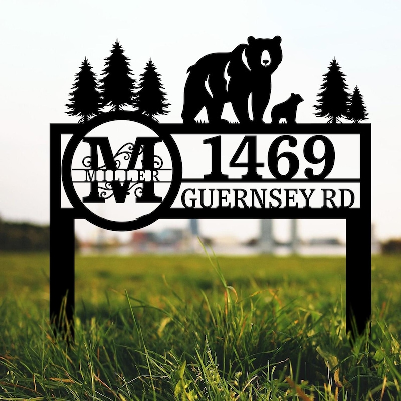 Steel Address Sign - Etsy