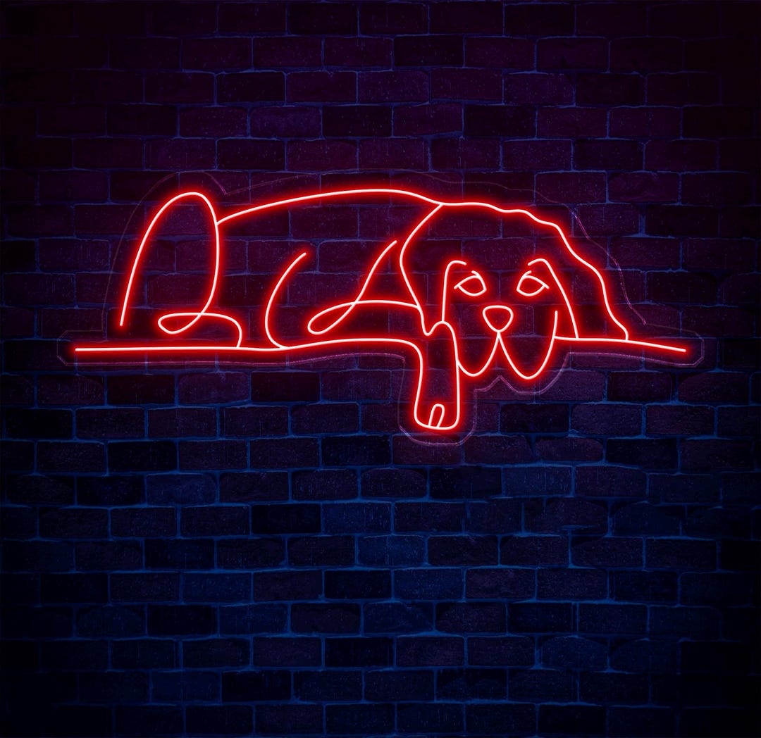 Dog Neon Sign, Dog Led Sign, Pet Neon Sign, Animal Neon, Dog Lover Gift ...