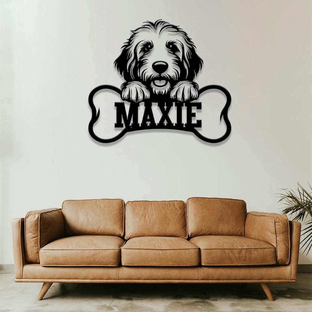 Personalized Metal Goldendoodle Sign With LED Lights. Perfect for Dog ...