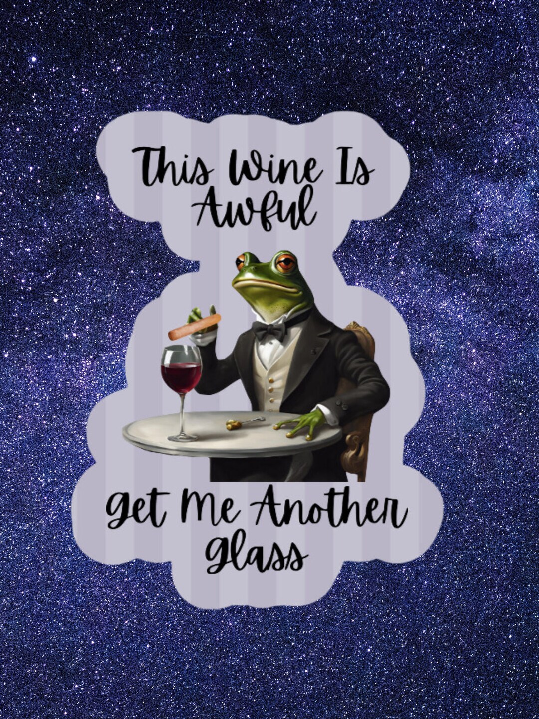 Vinyl Decal- This Wine is Awful - Etsy