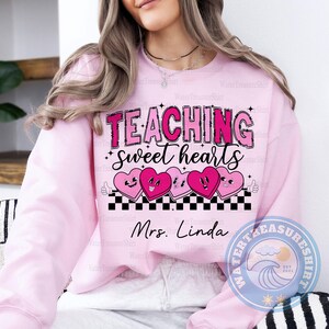 Custom Teacher Valentine Png, Teacher Heart Pencil Png, Valentine Day ...