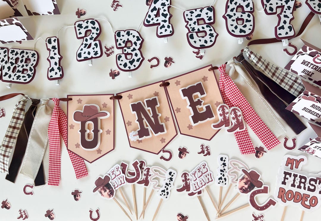 My FIRST Rodeo | First Rodeo Birthday | Western Party Decor | Cowboy ...
