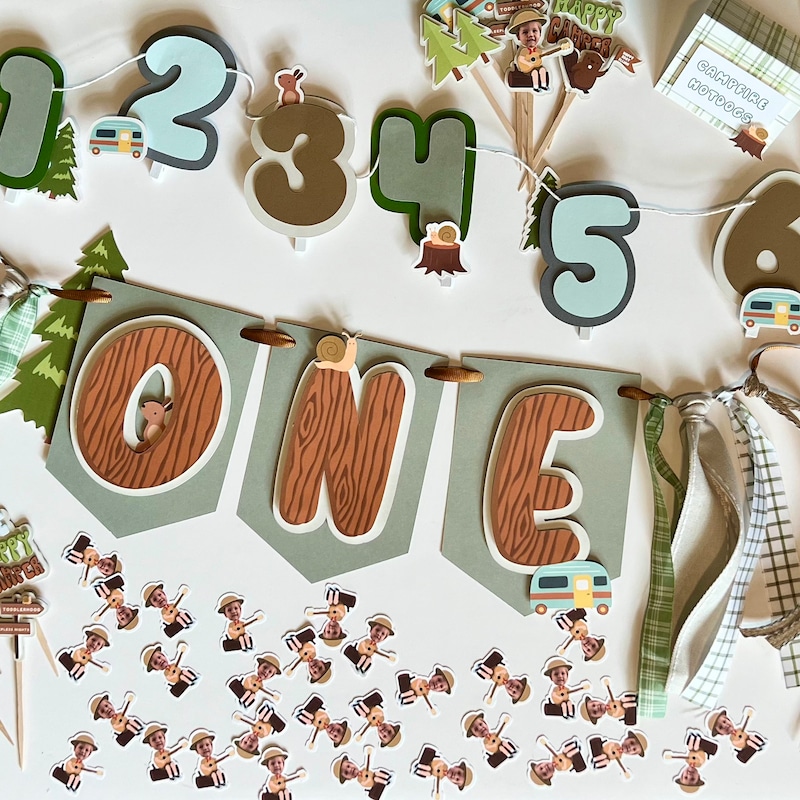 One Happy Camper Banner - Etsy