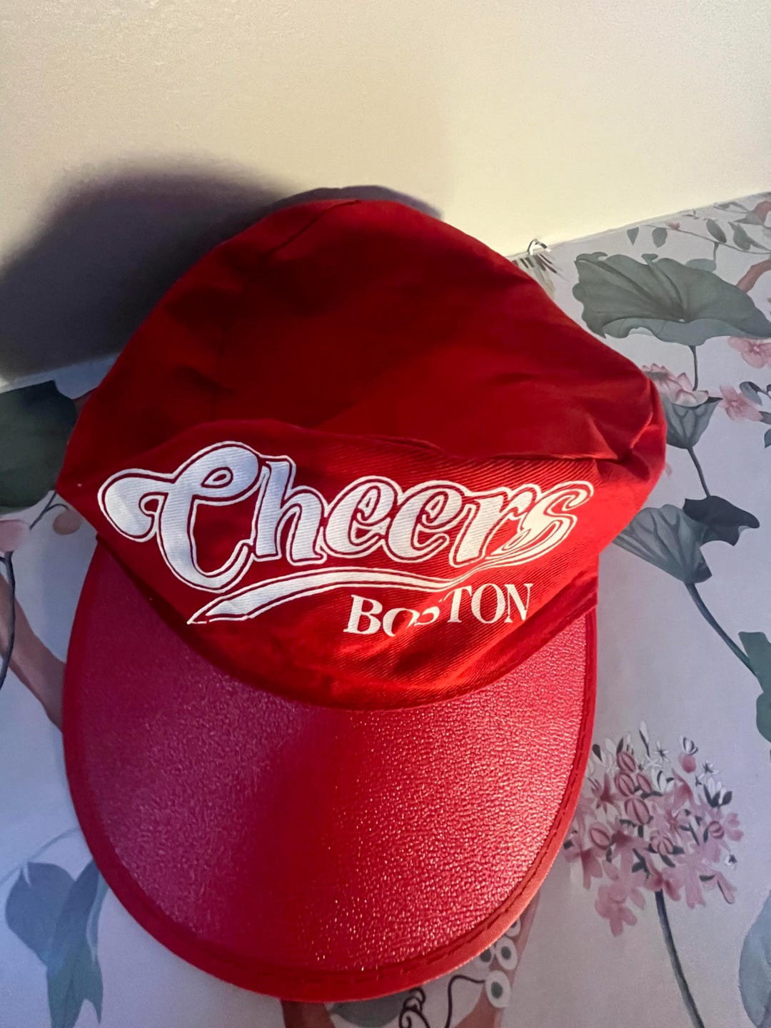 Cheers Boston Vintage Red Cap - Etsy