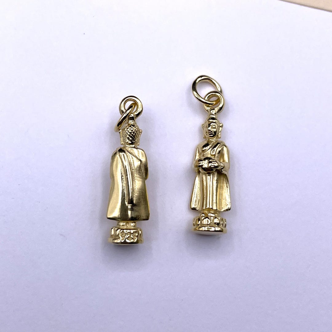 Standing Buddha Charm, Buddha Pendant, Buddhist Charm, Thai Charms ...