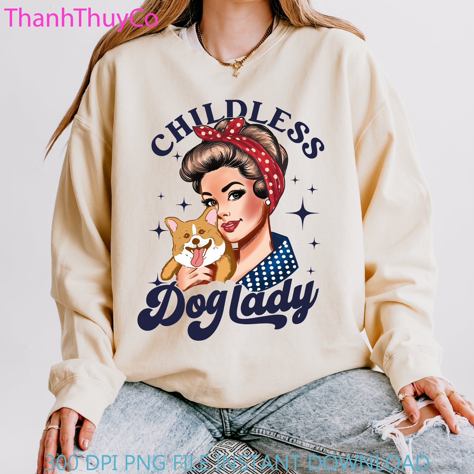 Childless Dog Lady Messy Bun Girl Png, Kamala Harris 2024 PNG ...