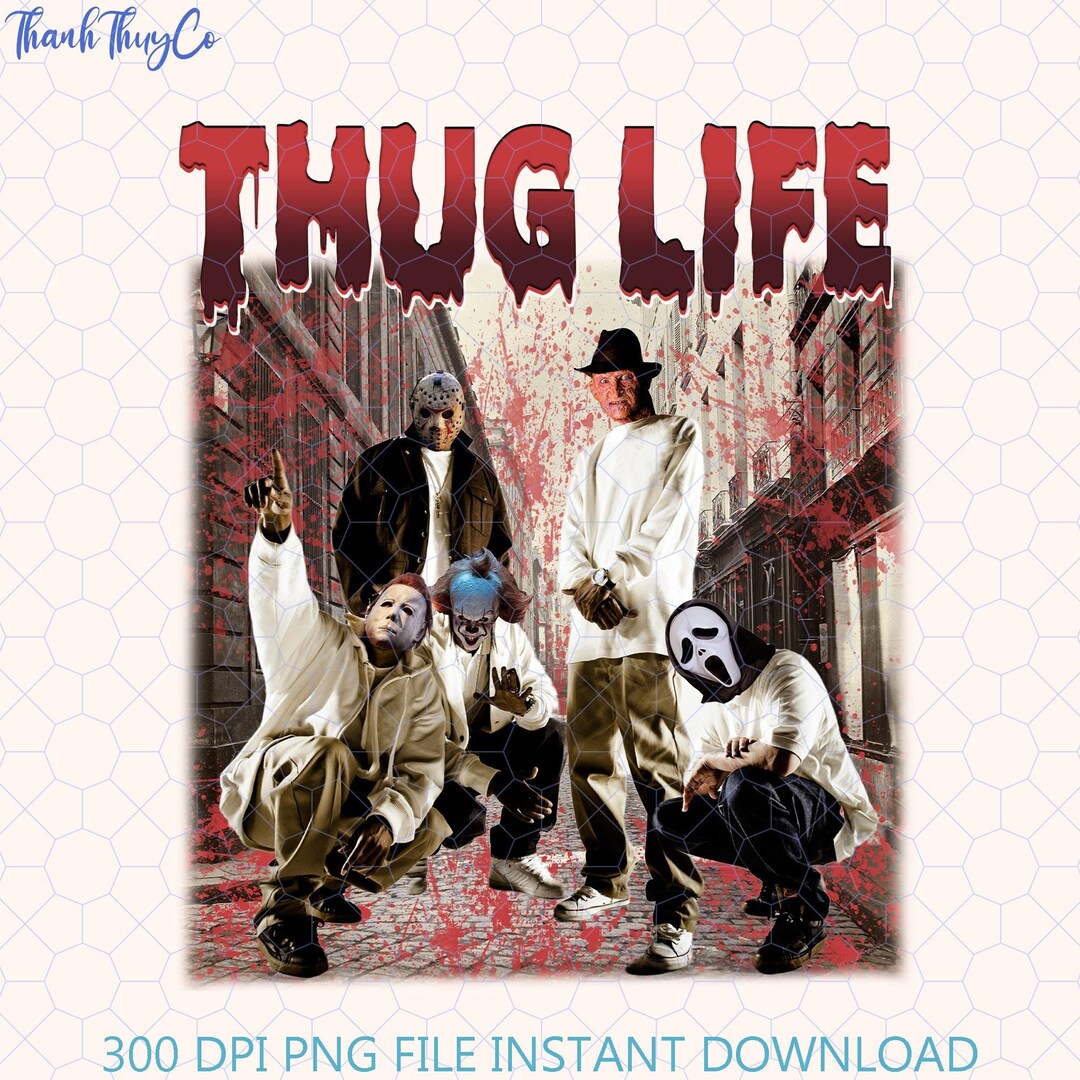 Thug Life Horror Movie Png, Horror Movie Png, Horror Halloween Png ...