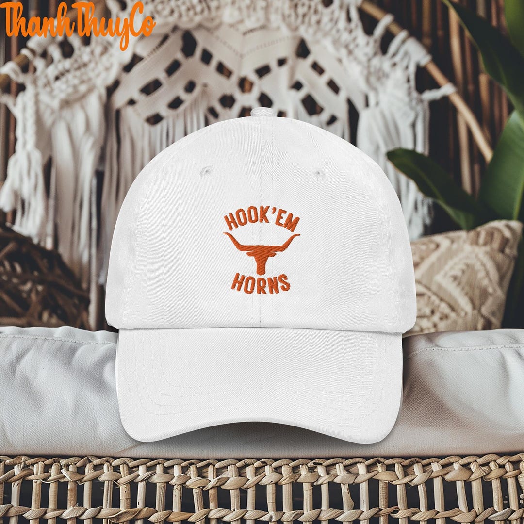 Hook em Horns Inspired Hat,football Mom Hat, Texas Hook Em Hat, Western American Hat, Game Day ...