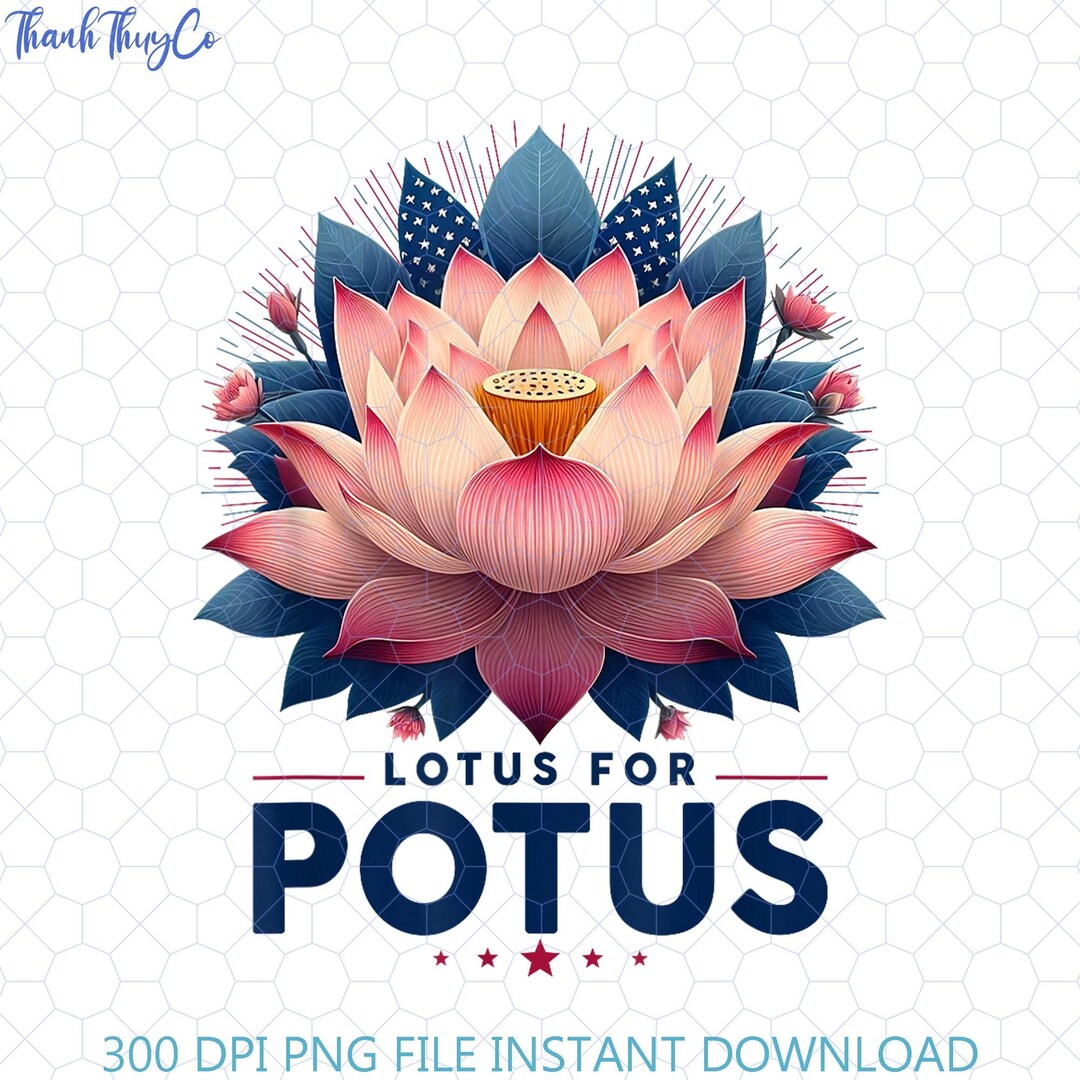 Lotus for Potus Png, Harris 2024 Png, Kamala Harris Png, Kamala 2024 ...