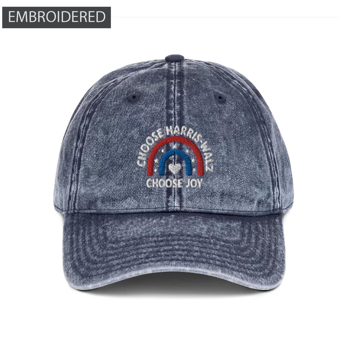 Choose Harris Walz Choose Joy Kamala Harris and Waltz Embroidery Hat ...