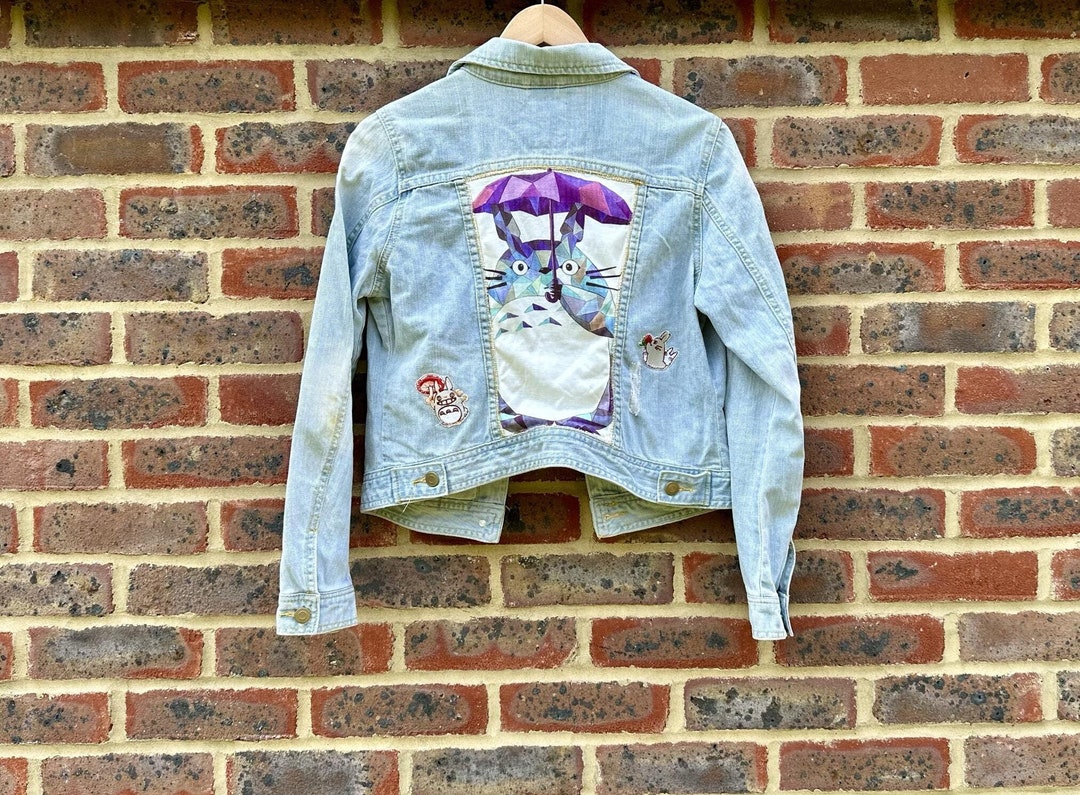 Studio Ghibli 'my Neighbour Totoro' Custom Denim Jacket - Etsy