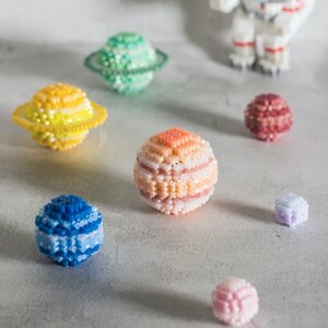 Digital Download Space Set 3D Perler Bead Pattern Astronaut Planet ...