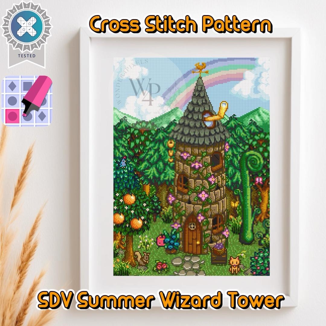 Stardew Valley Summer Wizard Tower Stitch Pattern Digital Download ...
