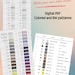 DMC Embroidery Floss Color Chart by Number Code Cross Stitch Pattern ...