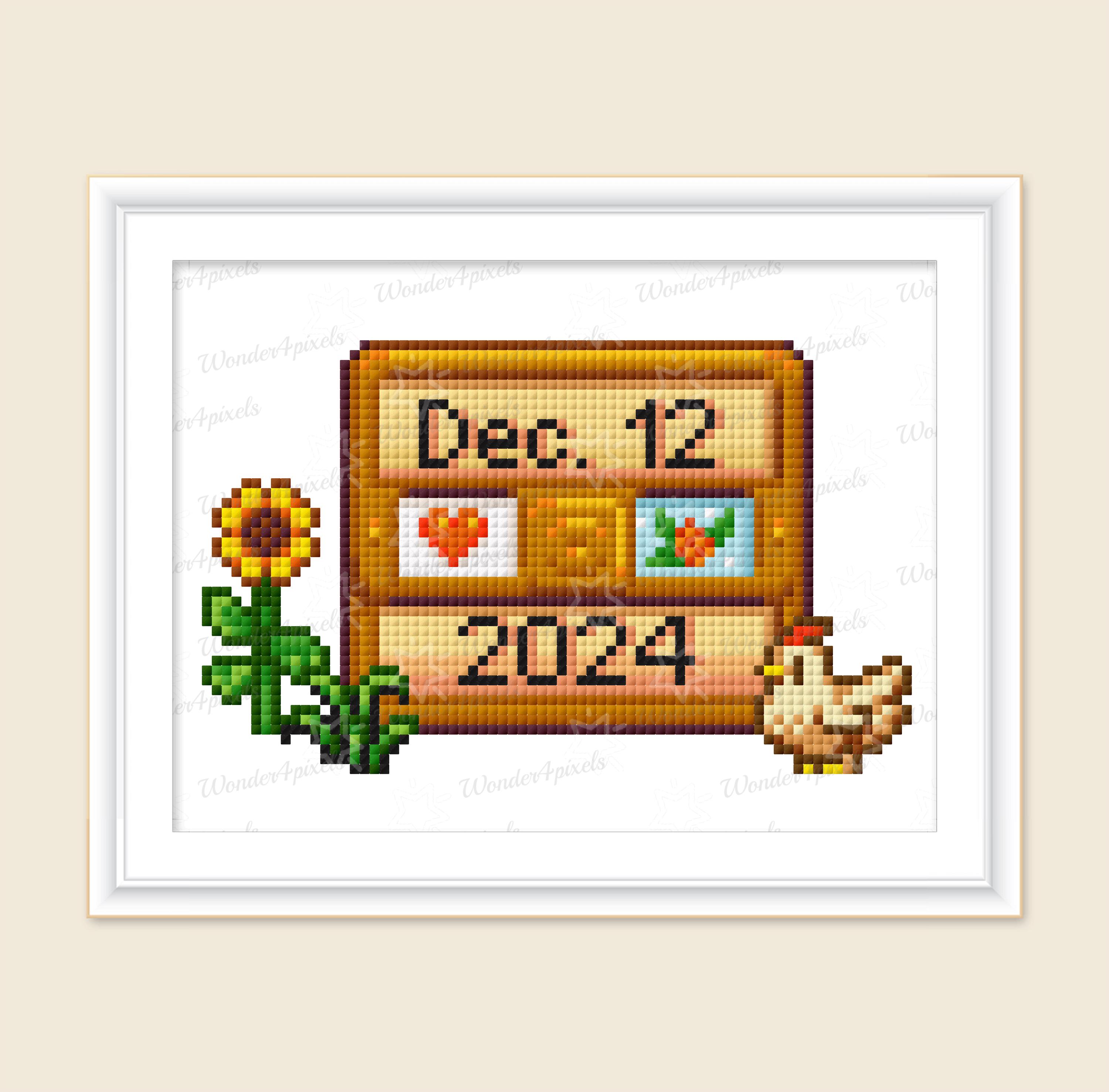 Personalized Stardew Valley Cross Stitch Pattern for Special Dates ...