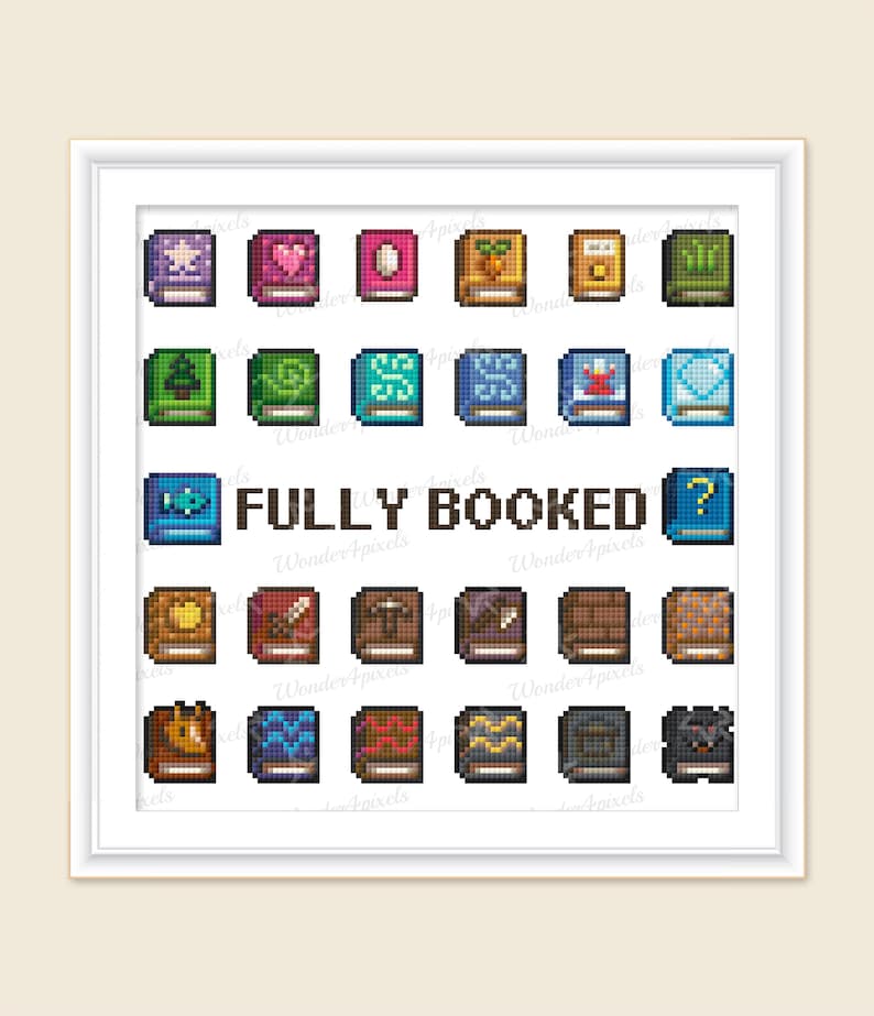 Digital Download Stardew Valley Cross Stitch Pattern Books Collection ...