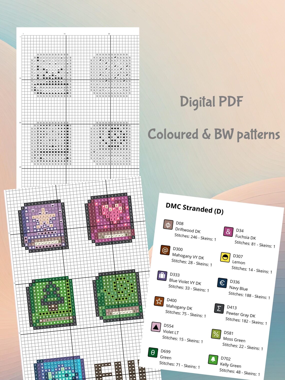 Digital Download Stardew Valley Cross Stitch Pattern Books Collection ...