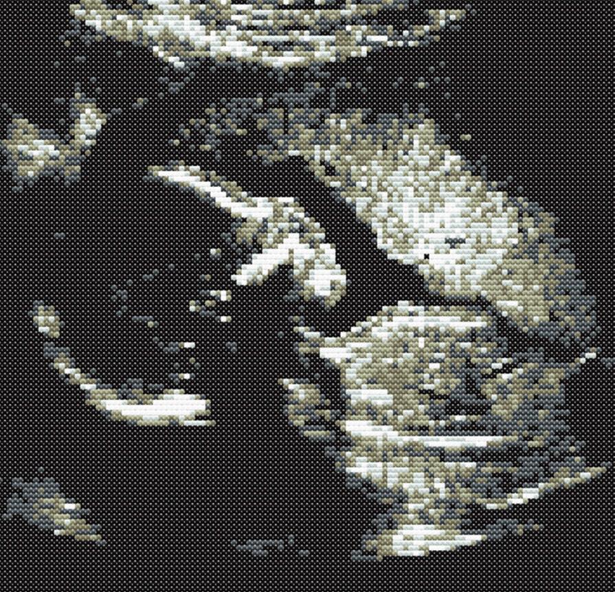 Personalized Baby Cross Stitch Pattern for Baby Ultrasound Sonogram ...