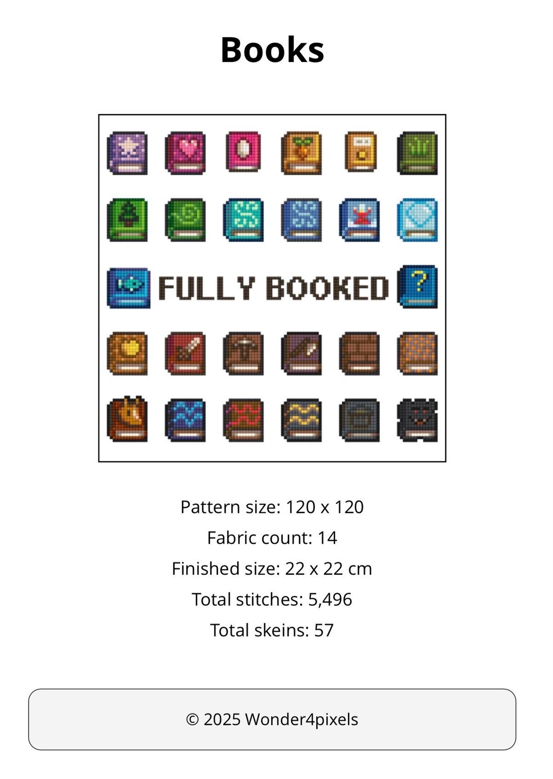 Digital Download Stardew Valley Cross Stitch Pattern Books Collection ...