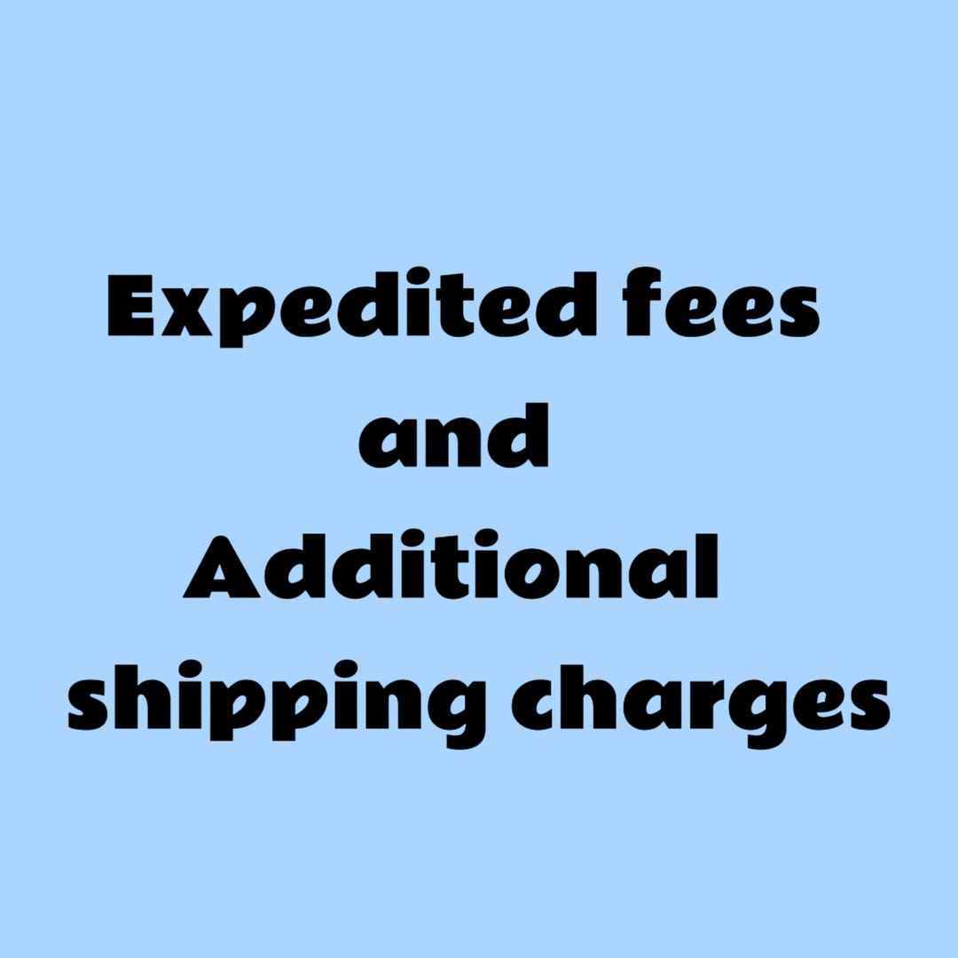 Customize Make up the Difference Listing or Expedited Fee - Etsy