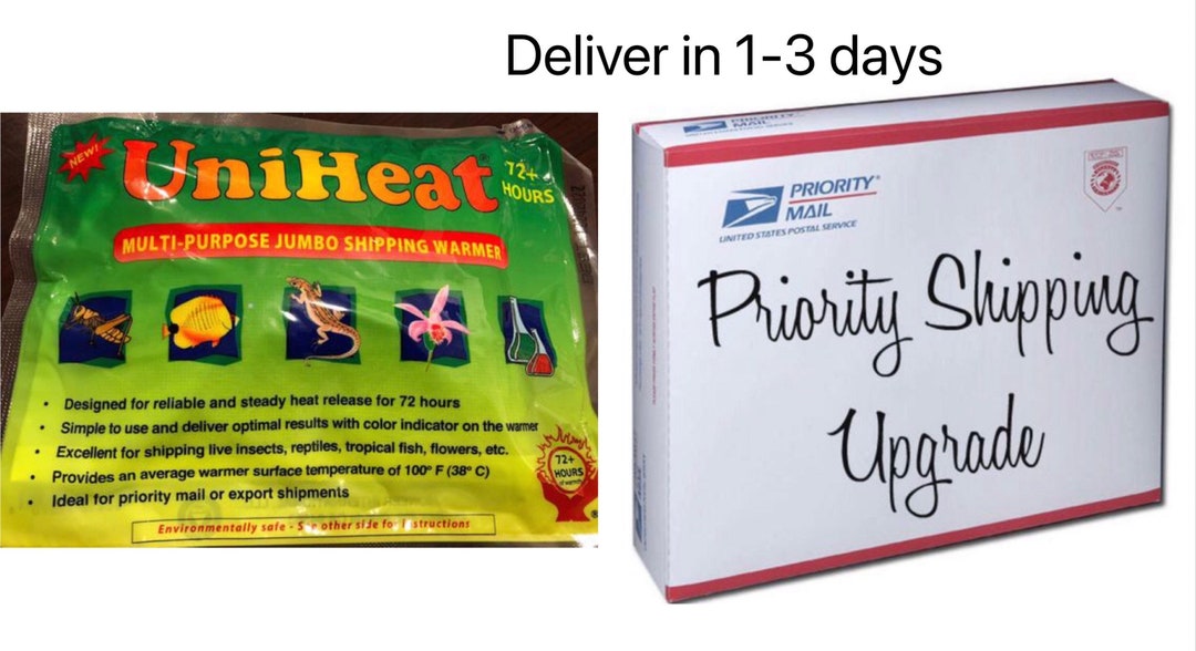 72 Hours Uniheat Pack+ Priority Shipping, USPS Deliver in 1-3 Days ...