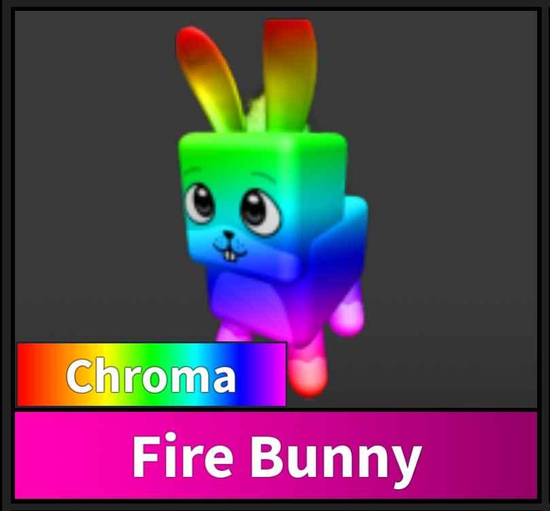 Murder Mistery 2 Chroma Fire Bunny - Etsy