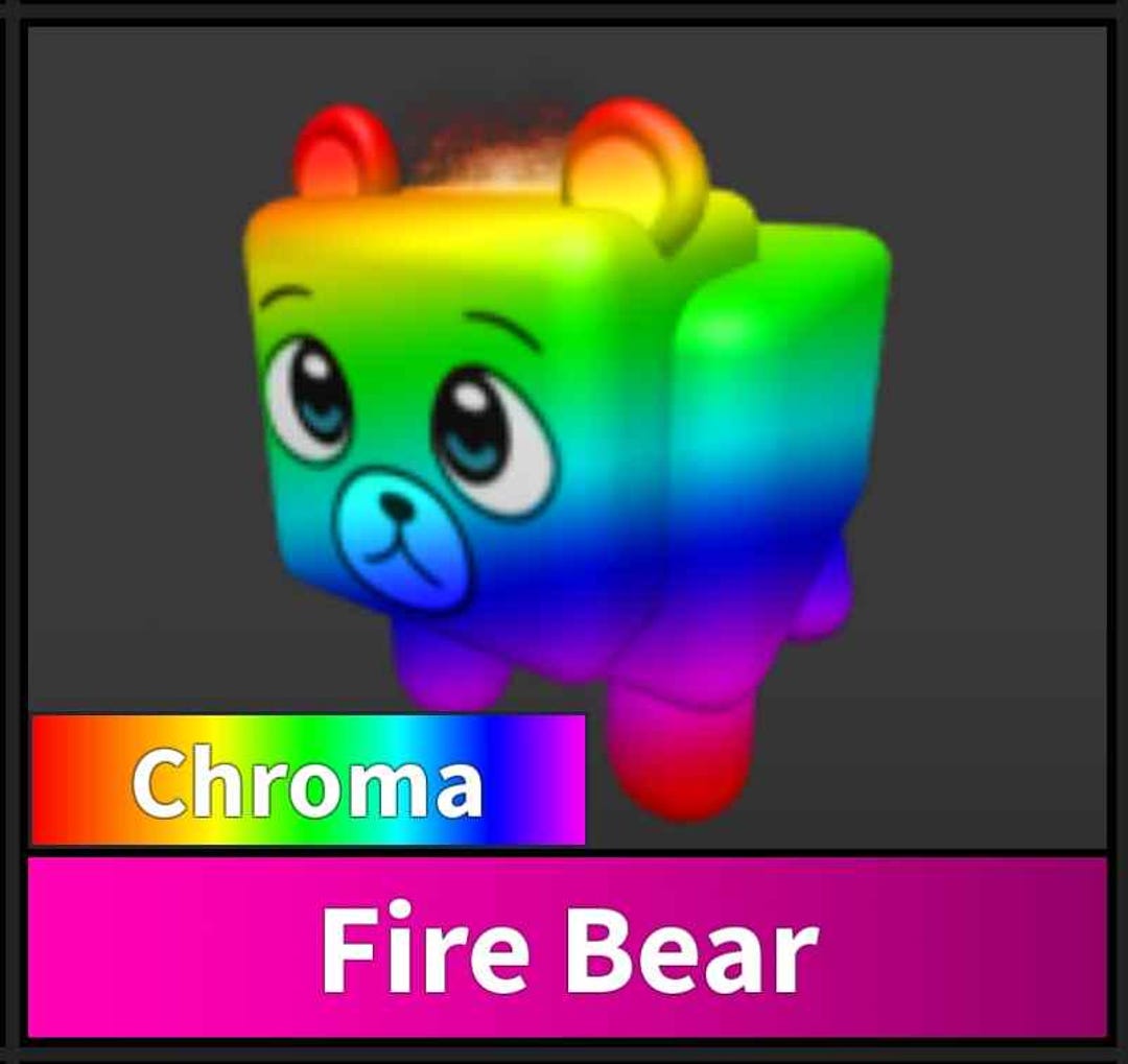 Murder Mistery 2 Chroma Fire Bear - Etsy