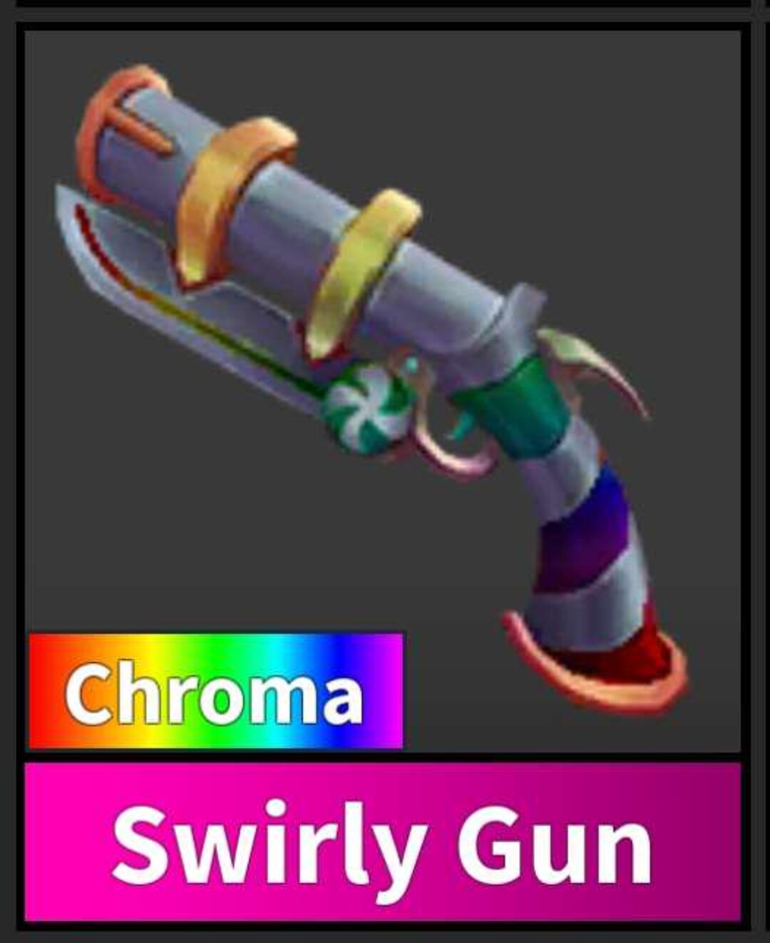 Murder Mistery 2 Chroma Swirly Gun - Etsy