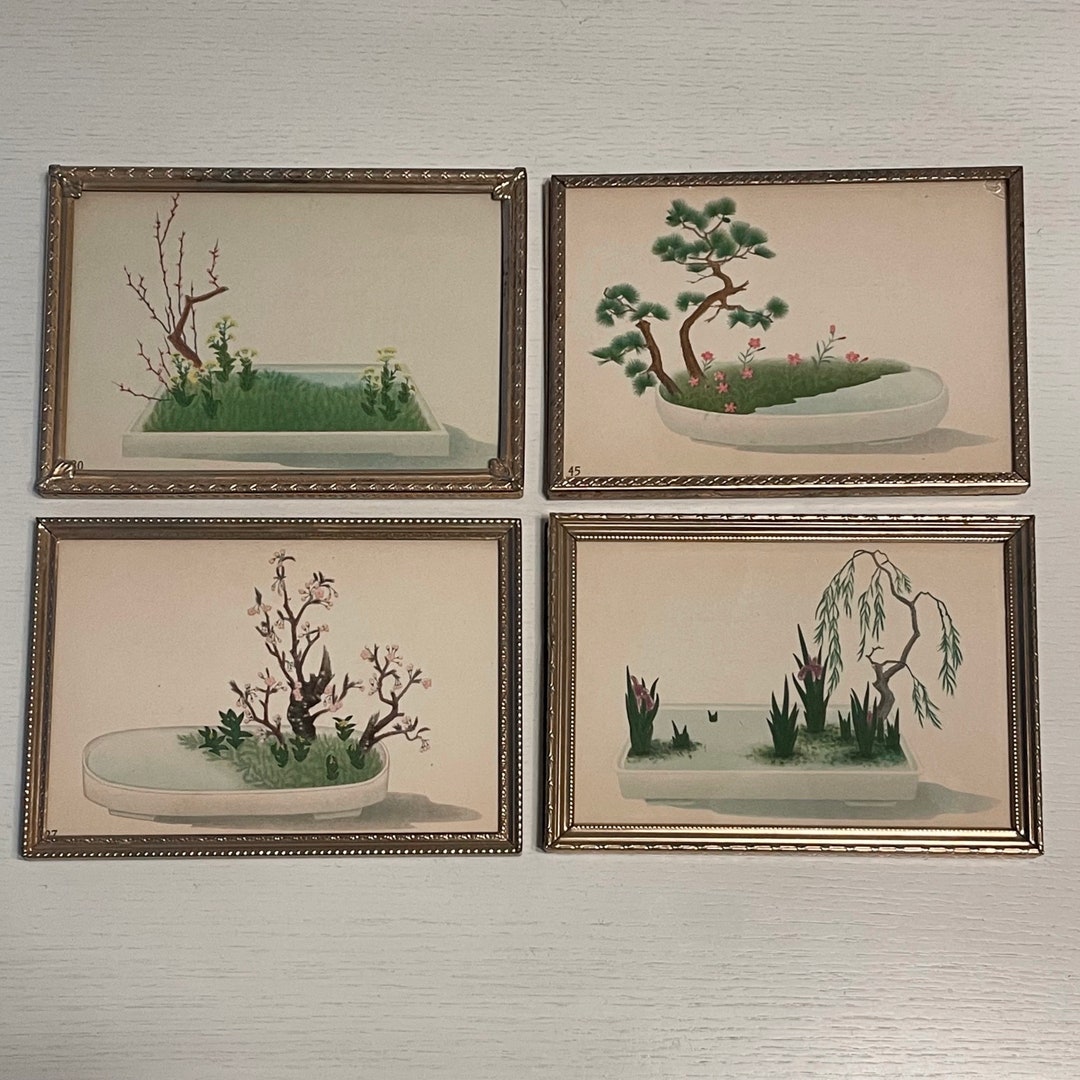 Set of 4, 5 X 7 Picture Frames, Mismatched Embossed Metal, Mcm Photo ...