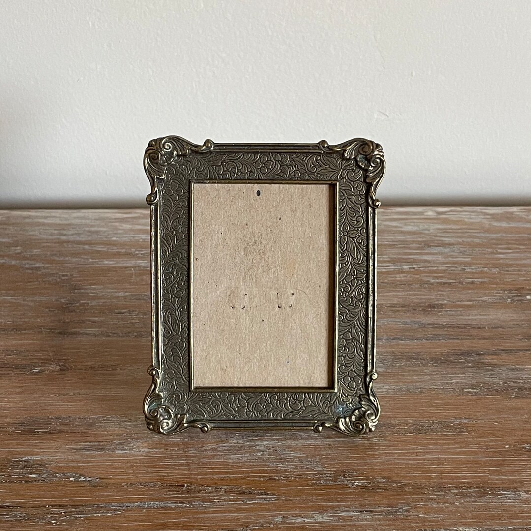Small Antique Style Picture Frame, Circa 1715 French Reproduction Frame, Vintage 1928 Brand ...