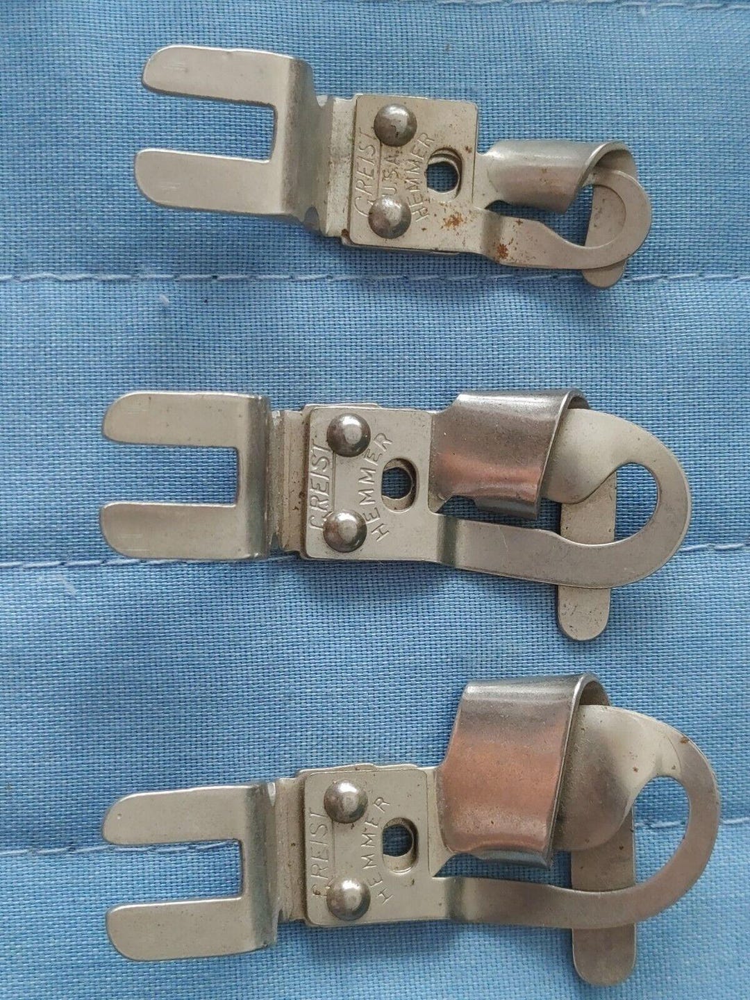 Greist HEMMER Foot Set ~~ Set of 3 Sizes Singer, Etc - Etsy