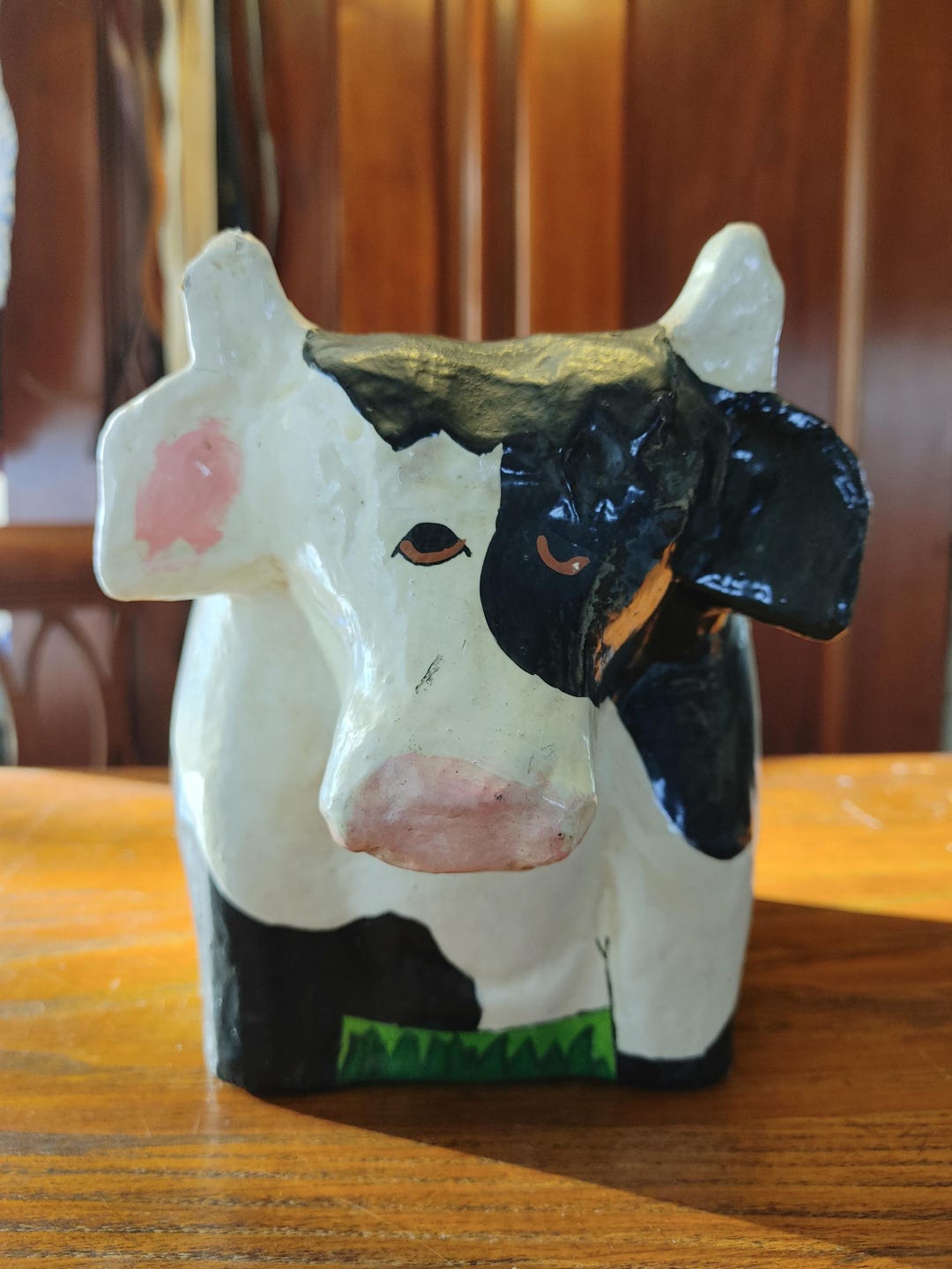 Vintage COW Tissue Cube Box Cover Ca. 1992 - Etsy