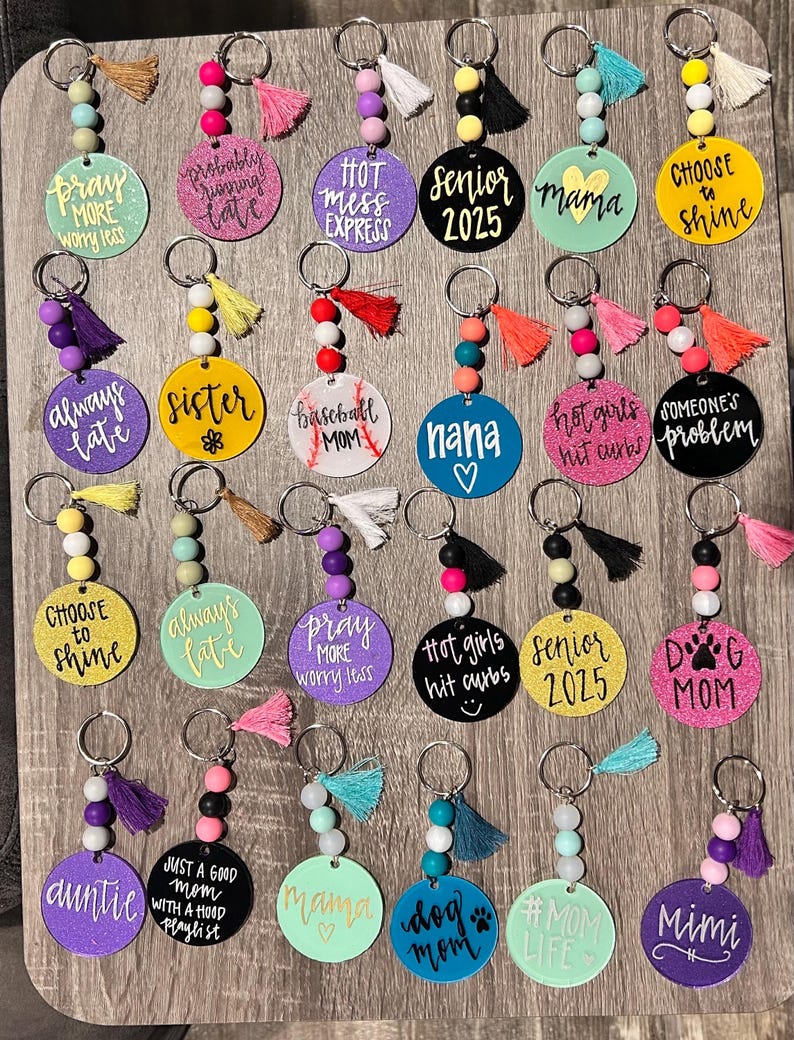 Acrylic Keychains - Etsy
