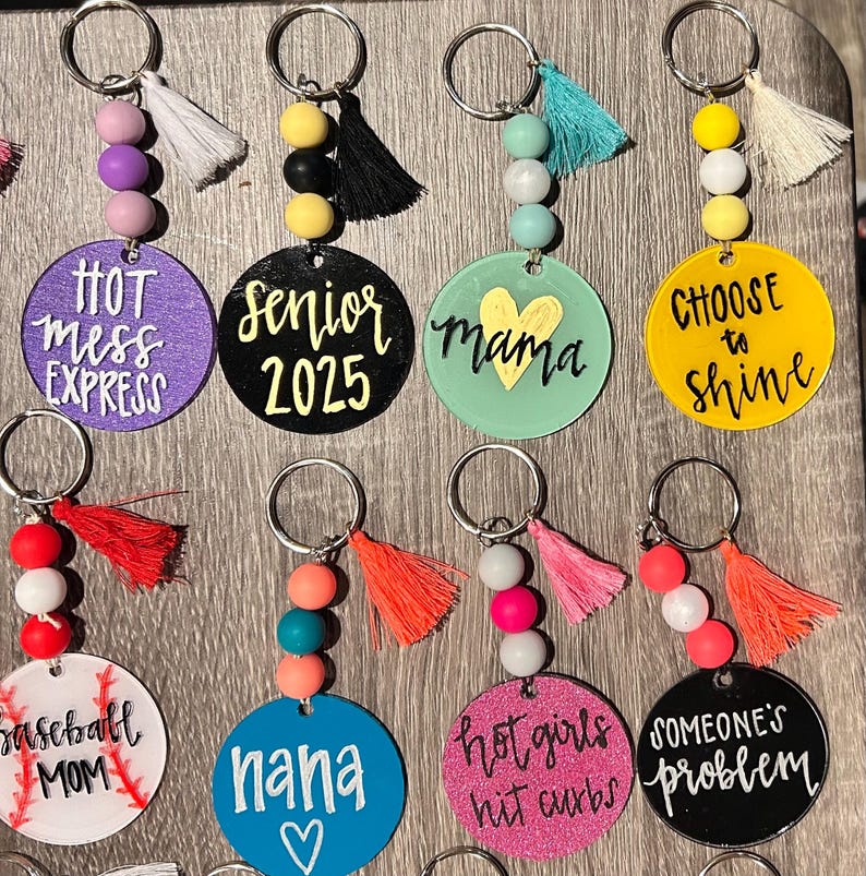 Acrylic Keychains - Etsy