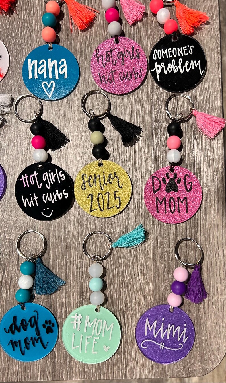 Acrylic Keychains - Etsy