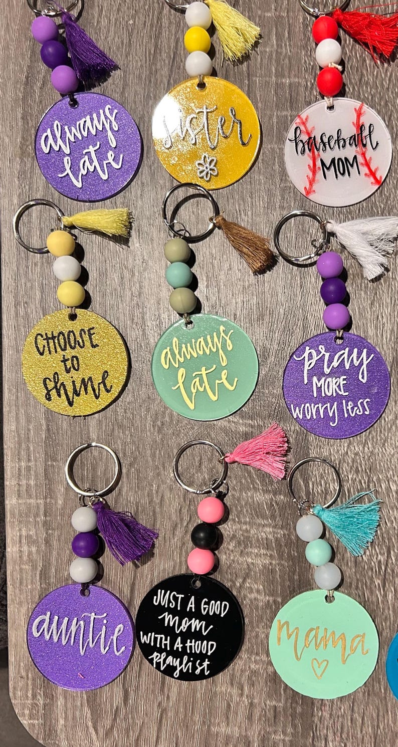 Acrylic Keychains - Etsy